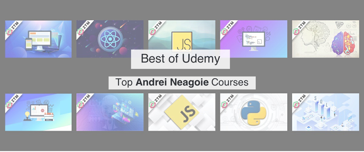 Top 12 Udemy Andrei Neagoie courses by Reddit Upvotes | Reddsera