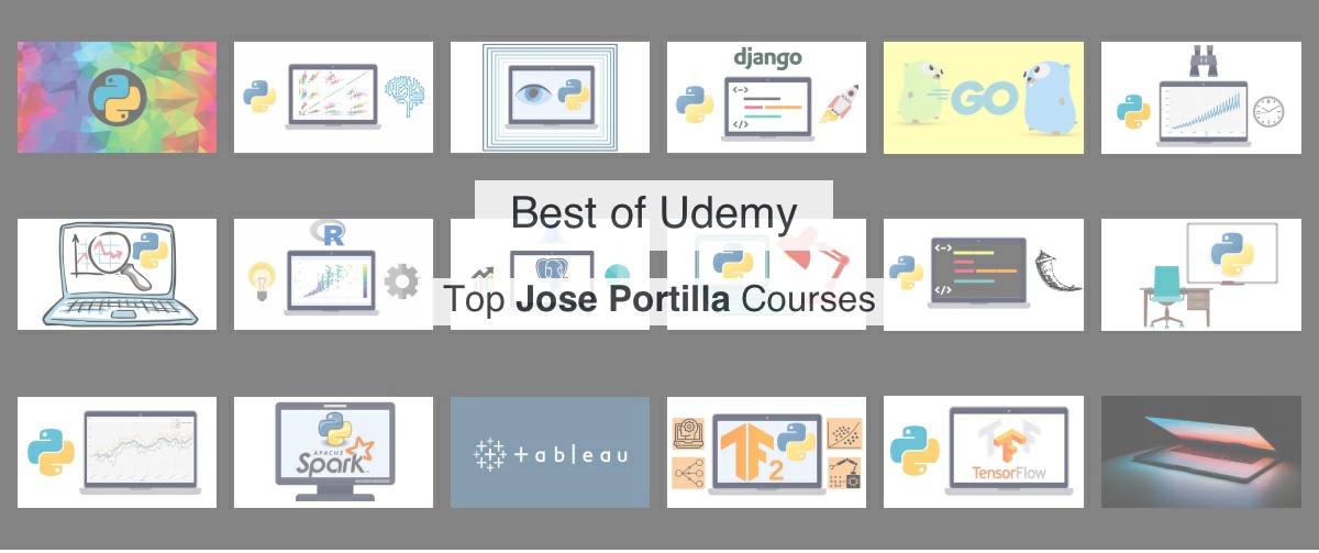 Top 18 Udemy Jose Portilla courses by Reddit Upvotes | Reddsera