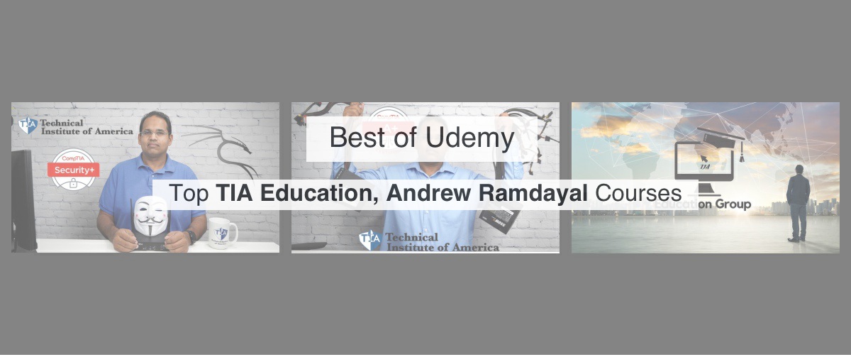Top 5 Udemy TIA Education, Andrew Ramdayal courses by Reddit Upvotes ...
