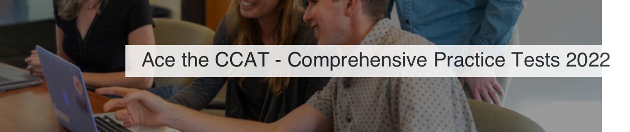 Reddit comments on "Ace the CCAT - Comprehensive Practice Tests 2022 ...