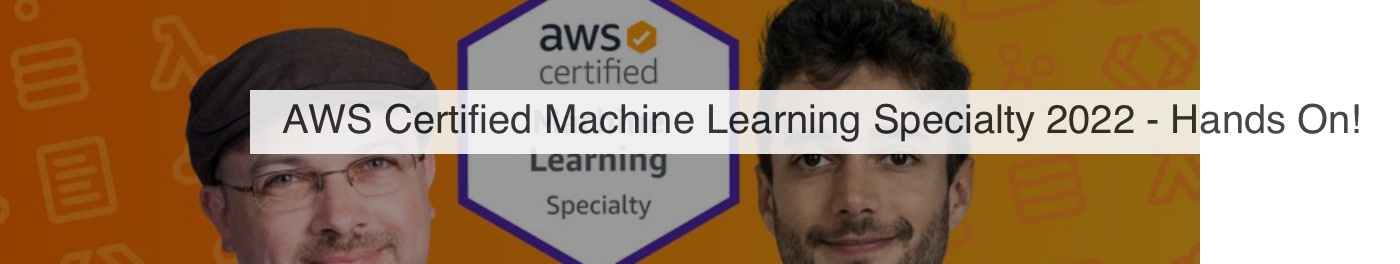 Reddit comments on "AWS Certified Machine Learning Specialty 2022 ...