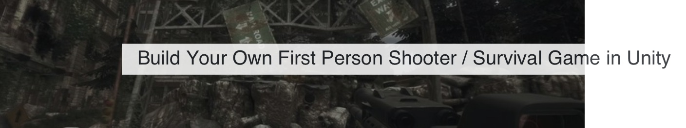 Reddit comments on "Build Your Own First Person Shooter / Survival Game in Unity" Udemy course ...