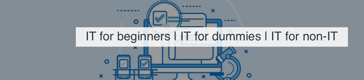 Reddit comments on "IT for beginners | IT for dummies | IT for non-IT ...