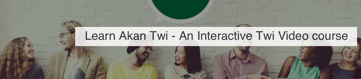 Reddit comments on "Learn Akan Twi - An Interactive Twi Video course" Udemy course | Reddemy
