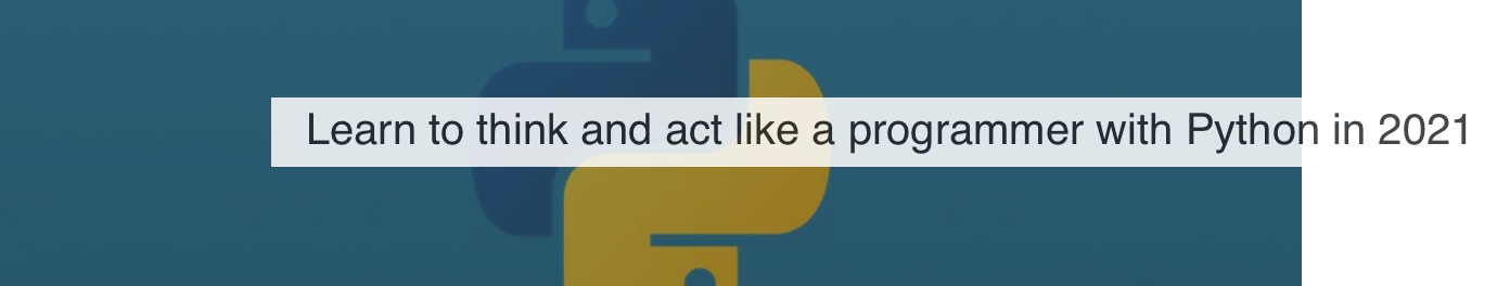 Reddit Comments On Learn To Think And Act Like A Programmer With Python In 2021 Udemy Course