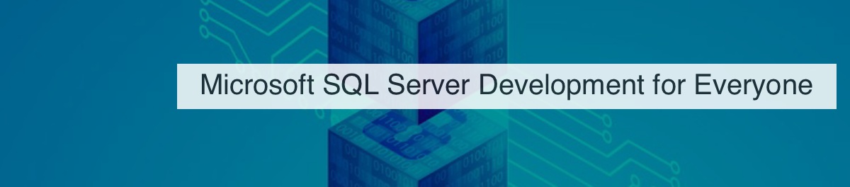 Reddit comments on "Microsoft SQL Server Development for Everyone ...