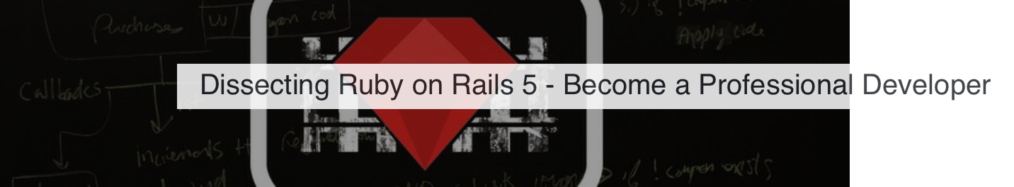 Reddit comments on "Dissecting Ruby on Rails 5 - Become a Professional ...