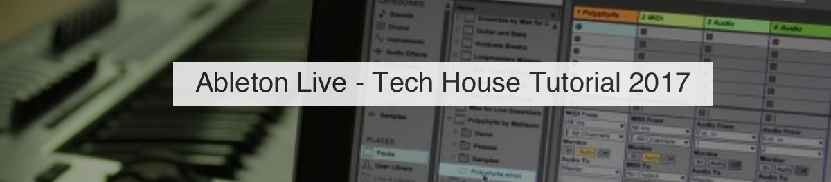 Reddit comments on "Ableton Live - Tech House Tutorial 2017" Udemy course | Reddemy